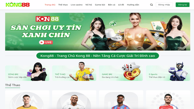 Kong88 - Trang Chủ Kong 88 Chính Thức - Đăng Ký Nhận 88K